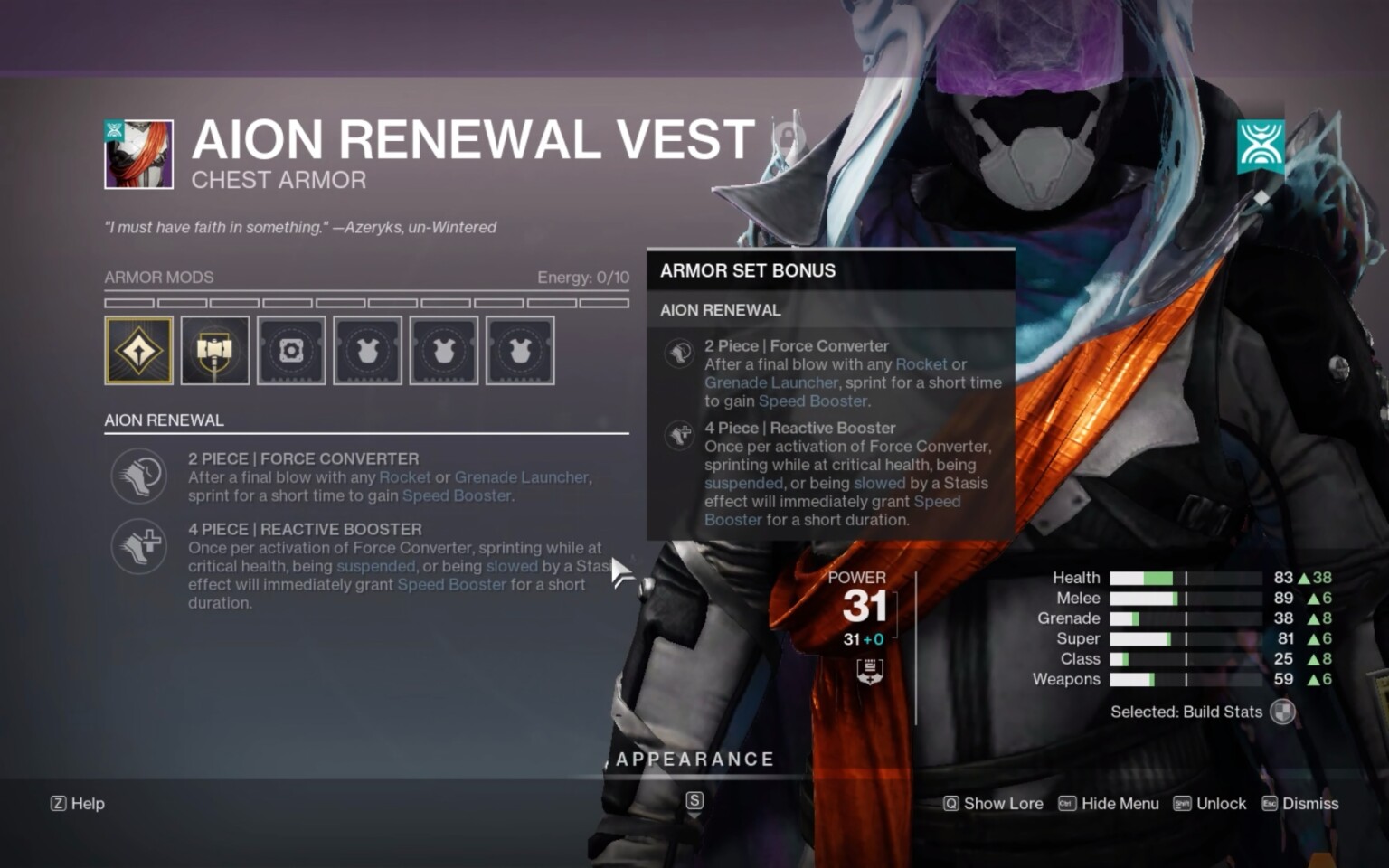 Destiny 2 Armor Set Bonus: Full List & Effects