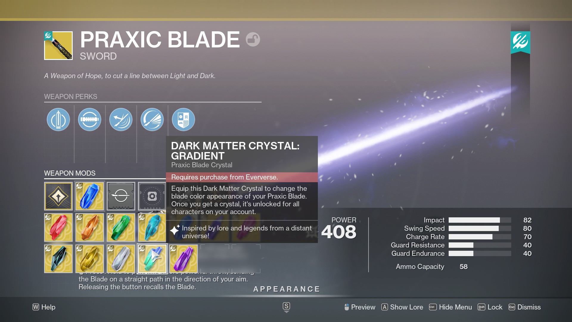 Destiny 2 Praxic Blade Colors: How to get them all